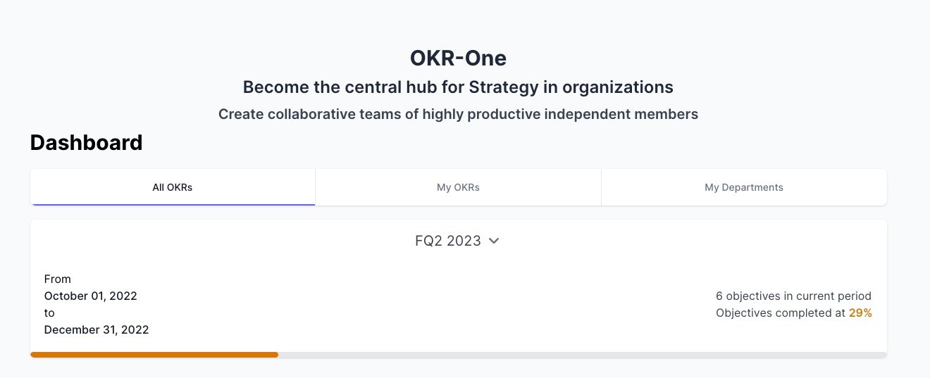 OKR-One 0.14.0 Release | OKR-One · OKR-One